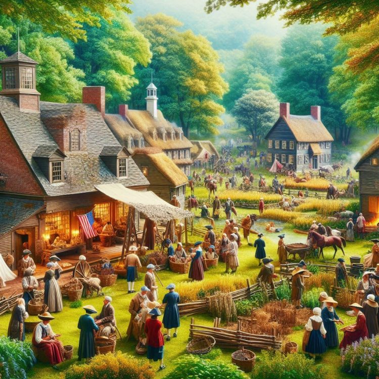 Colonial Farm Family Life: Daily Life of Early American Settlers