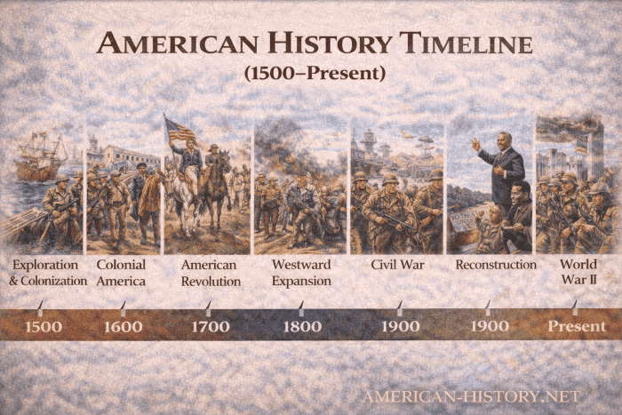American History Timeline 1500–1700: Exploration To Early Colonies
