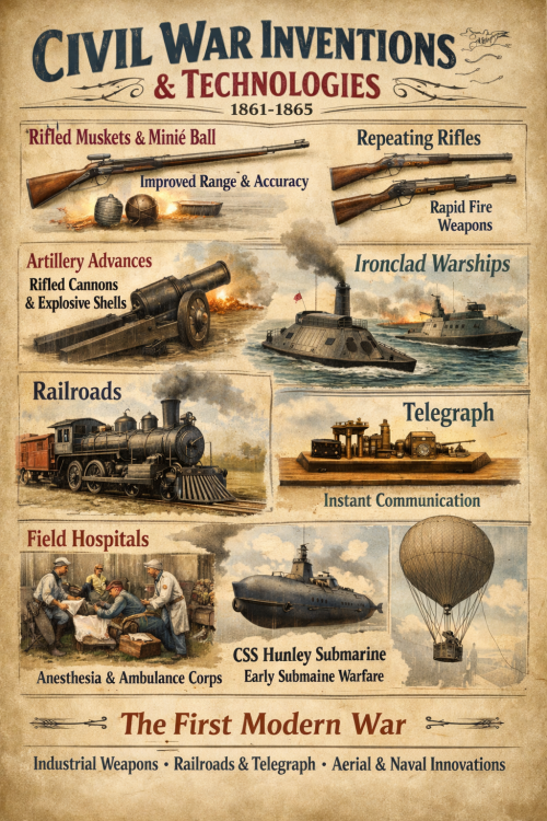 Inventions And Technologies Of The Civil War
