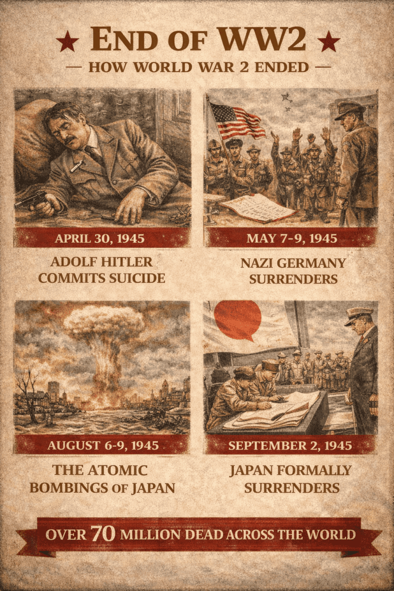 End of WW2 – How World War 2 Ended – American History