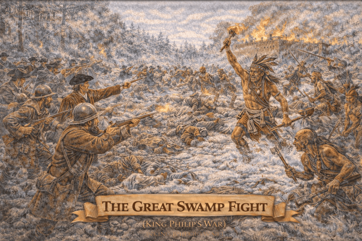 The Great Swamp Fight – American History