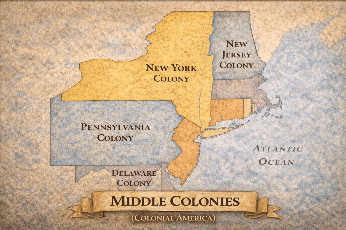 Middle Colonies Of Colonial America | New York, Pennsylvania & More